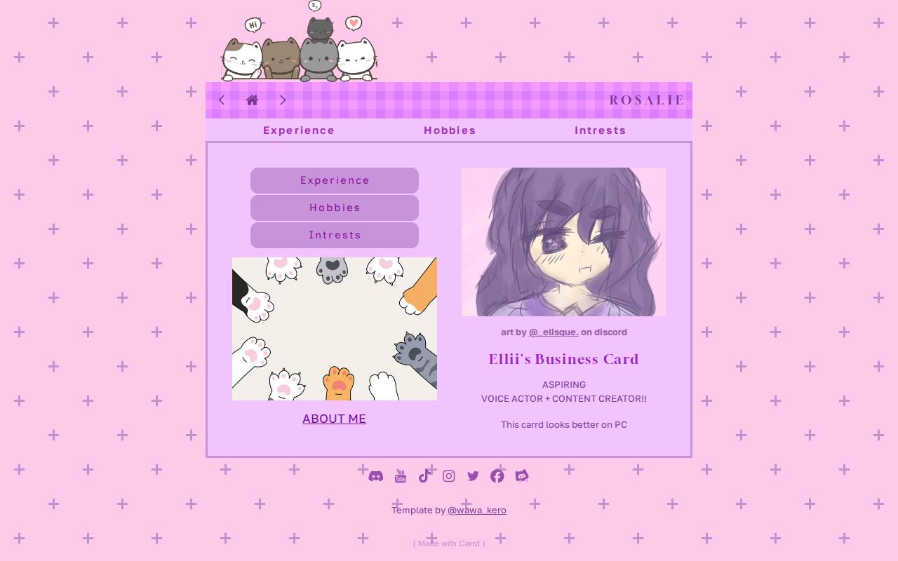 Ellii's Business Card